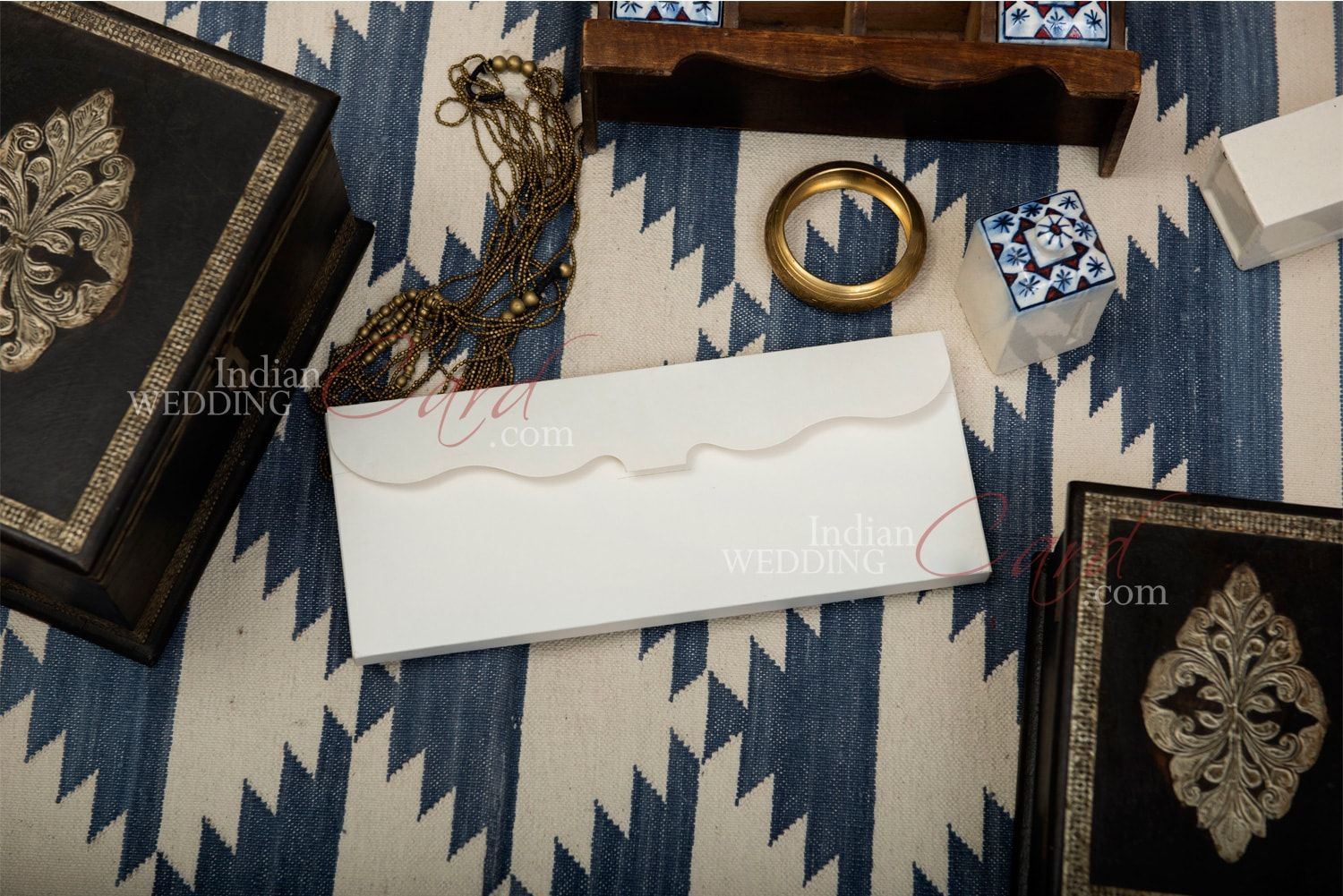 S178, White Color, Scroll Invitations, Jewish Invitations, Box Scrolls.