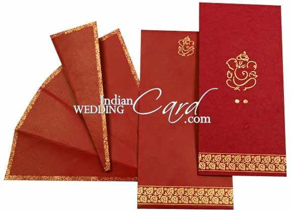 D-6002, Red Color, Hindu Cards.
