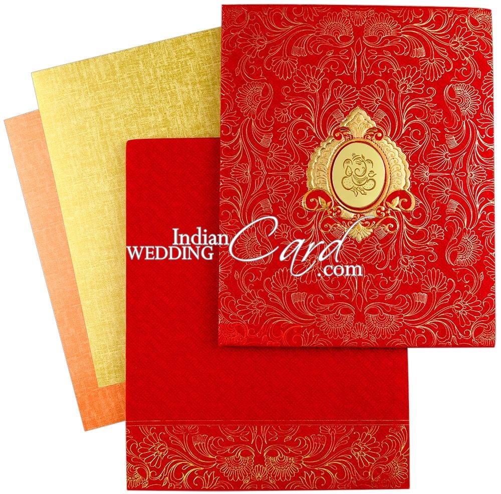 IWRA112, Red Color, Hindu Cards.