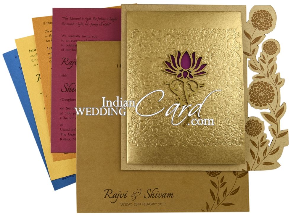 IWRE206, Silver Color, Laser Cut Cards.