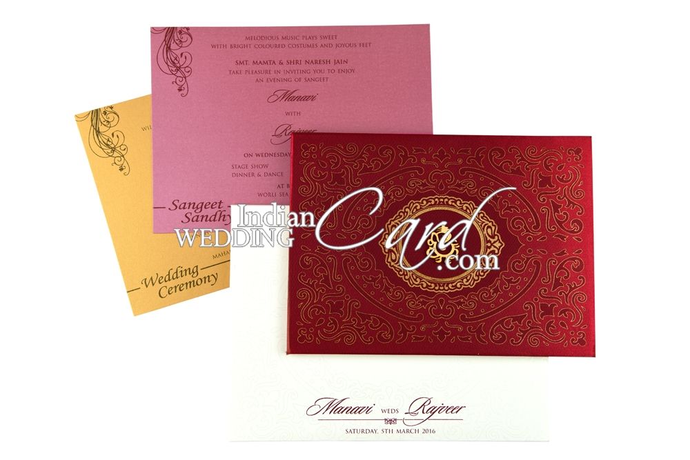 IWRE28, Red Color, Hindu Cards.