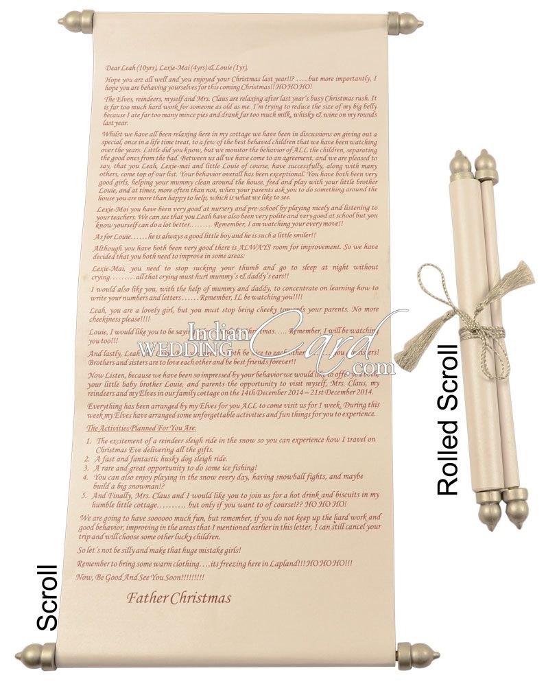 White Color, Unique Wedding Program Book, Indian Wedding Card-Program ...