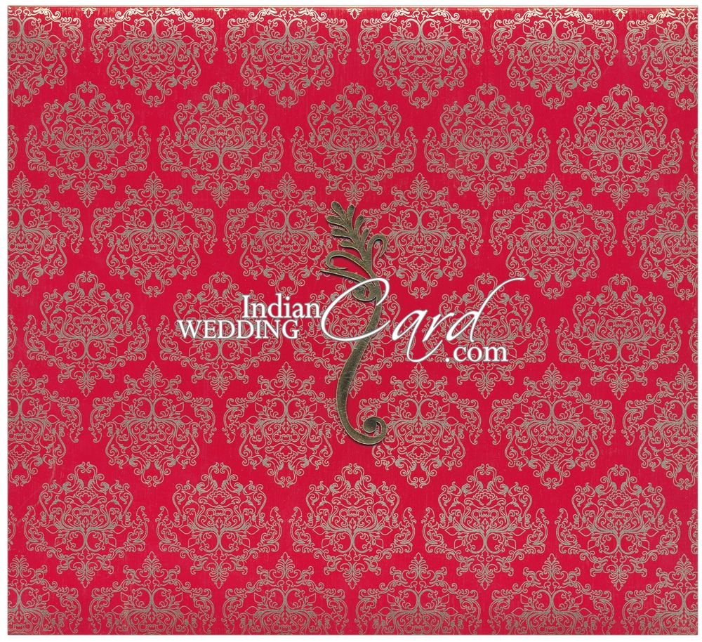 D-6948, Red Color, Hindu Cards.