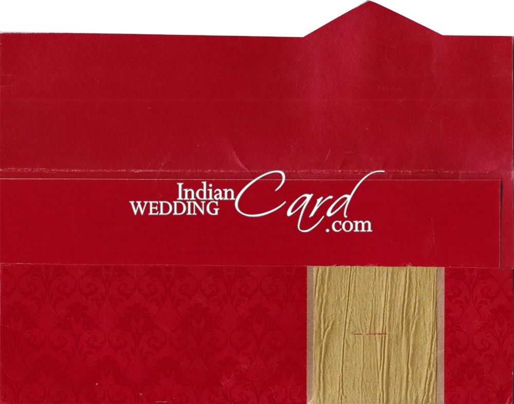 IWCP08, Red Color, Shimmery Finish Paper, Hindu Cards.