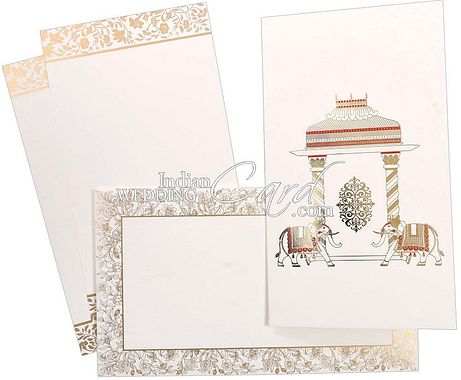 D-9594, White Color, Hindu Cards.