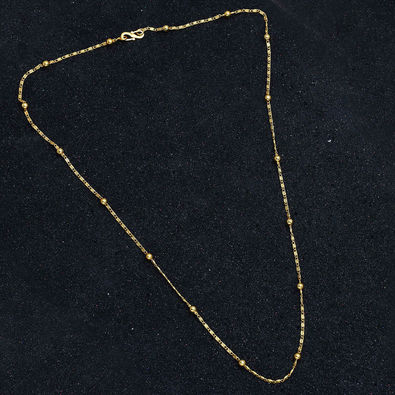 Gold color Brass metal Chain : 1753501