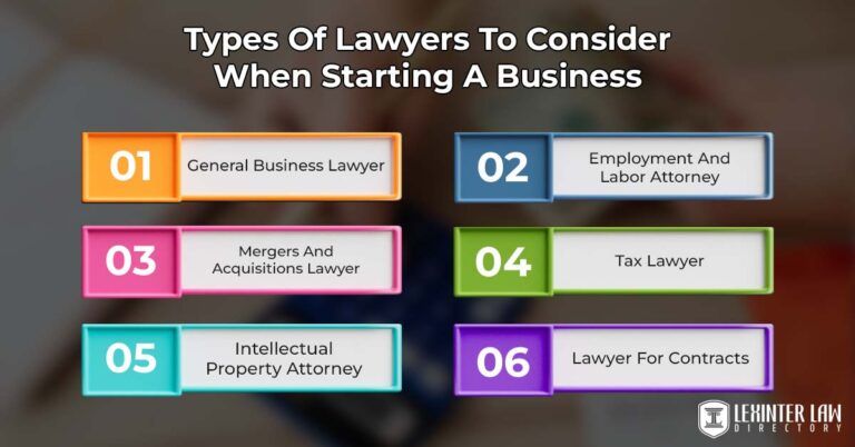 6 Types Of Lawyers You Need To Start Your Business - Lexinter