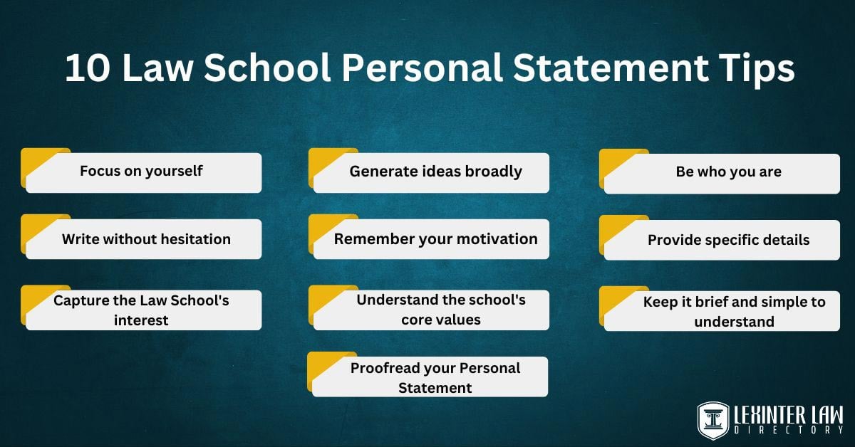 10 Tips For Law School Personal Statement - Lexinter