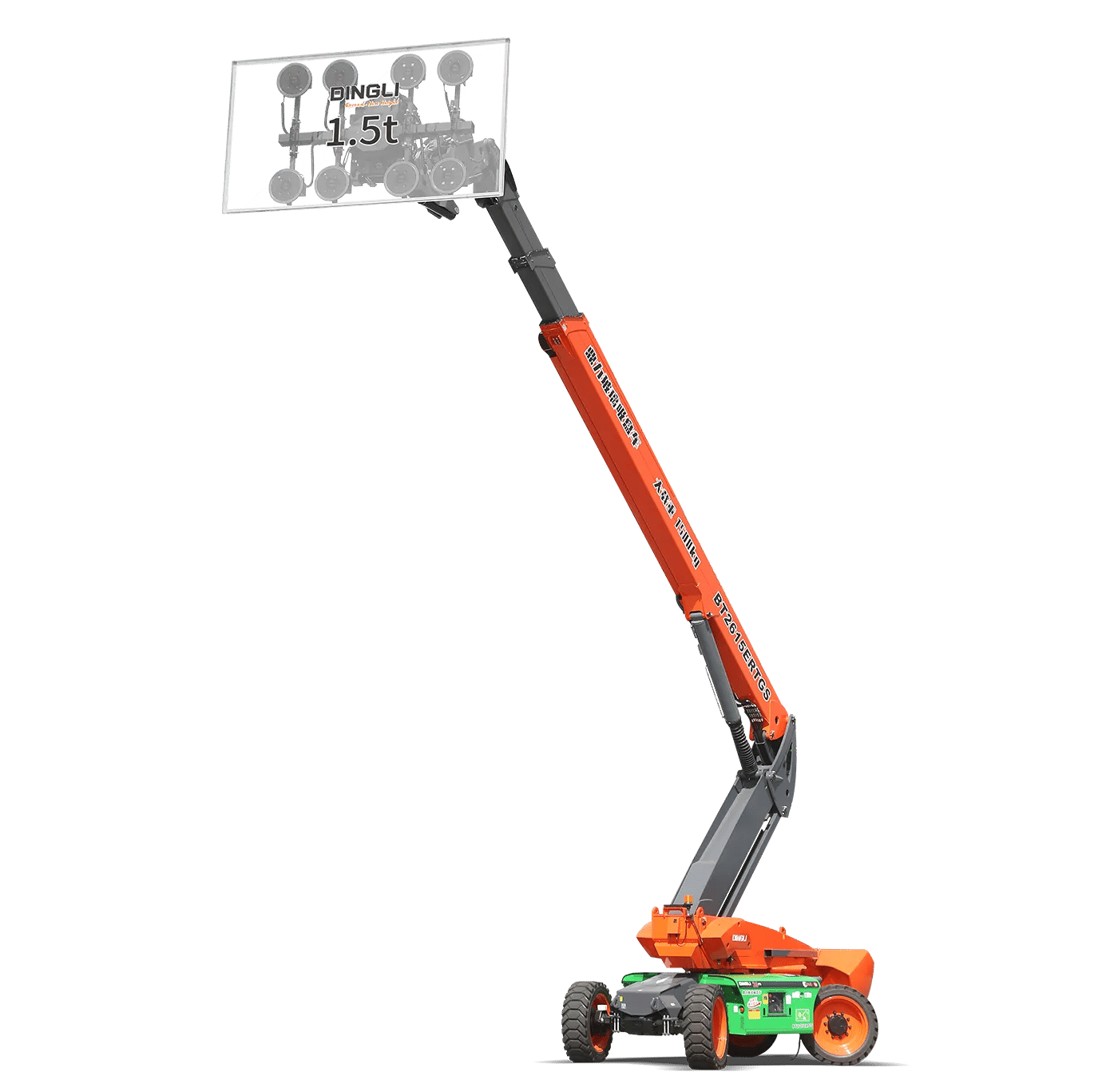 Dingli BT2615ERTGS – Glass Attachment Boom Lift latest specifications ...