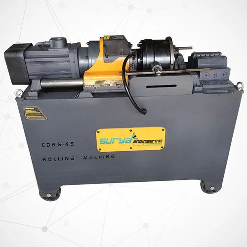 CDRG-45 TMT Bar Threading Machine | 5 HP Semi-Automatic Rebar Threader ...
