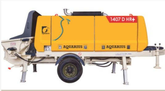 Aquarius 1407D HR+ High Pressure Stationary Concrete Pump latest ...