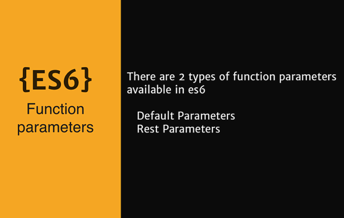Function parameters in es6 - Lightrains