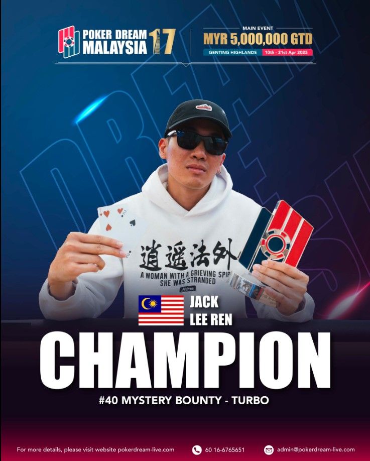 Ren Jack Lee Poker Profile: Net Worth, Earnings & Stats (2026)