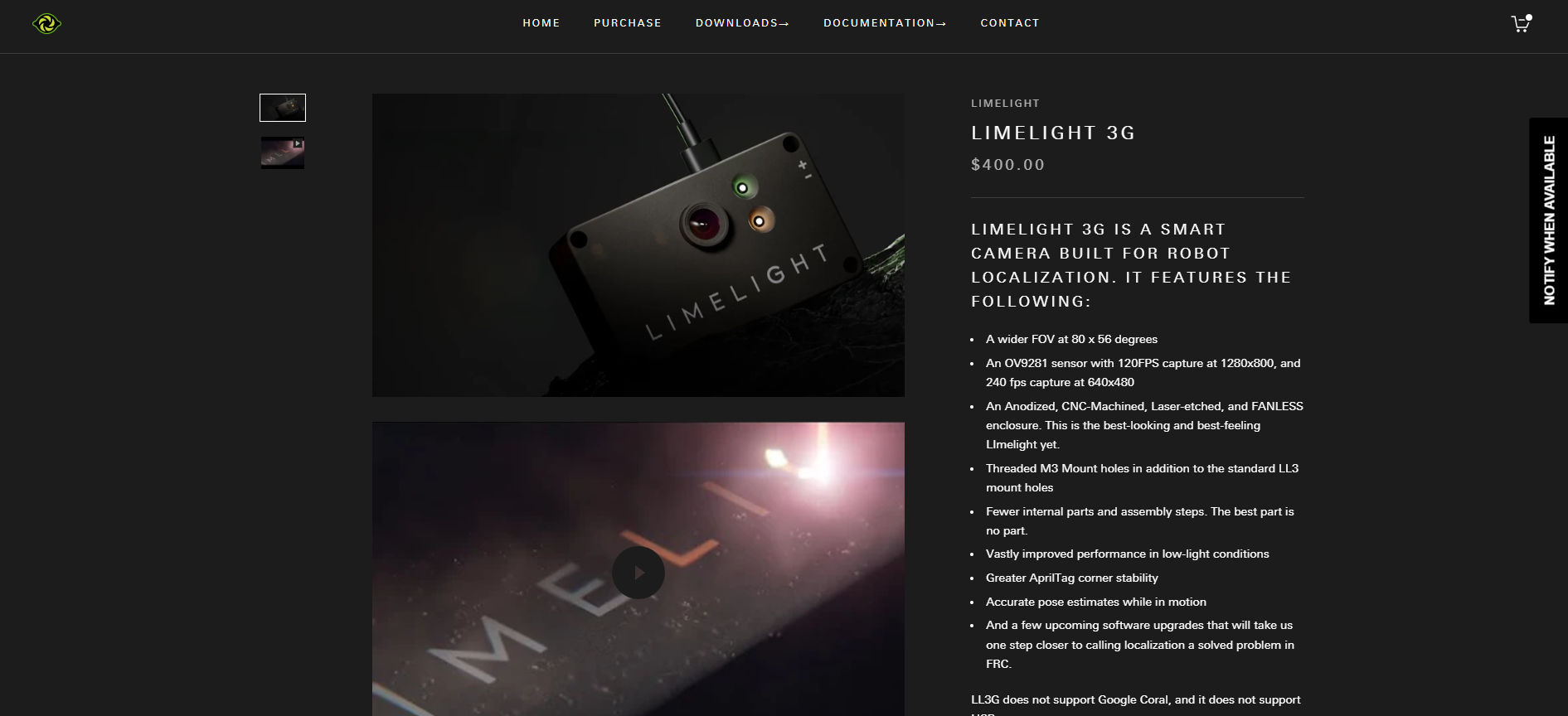 Limelight Offseason + Control System Updates - General Forum - Chief Delphi