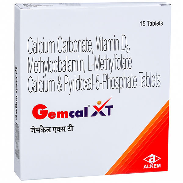 Buy Gemcal XT Tablet (15 Tab) Online: Price, Uses, and Side Effects ...