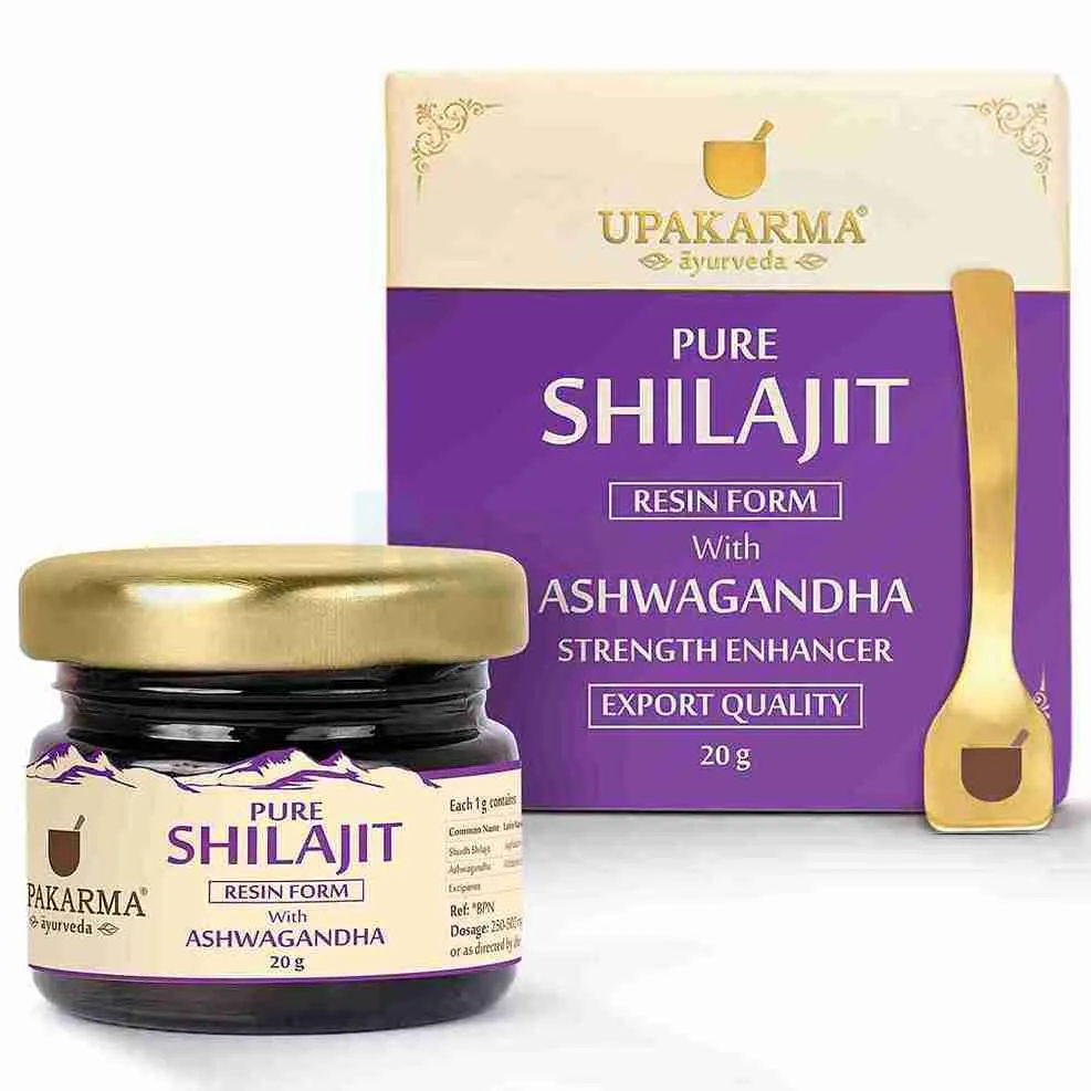Buy Upakarma Shilajit Resin with Ashwagandha 20g Online at Best Price ...