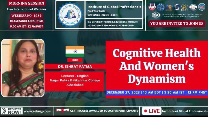 Global Webinar on Women's Empowerment Addresses Mental Health Issues ...