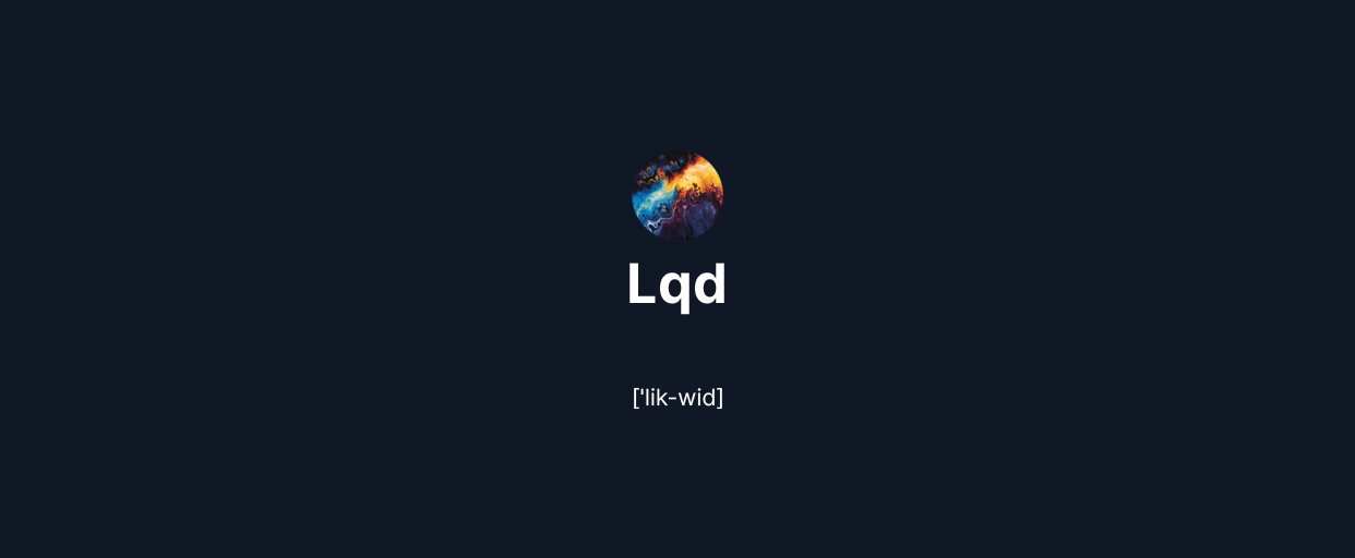 Lqd [`lik-wid] - A purpose-built app to manage your bar/restaurant team.
