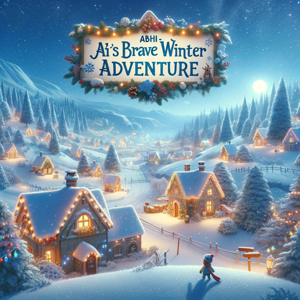 Title: Abhi's Brave Winter Adventure - A magical journey begins in a ...