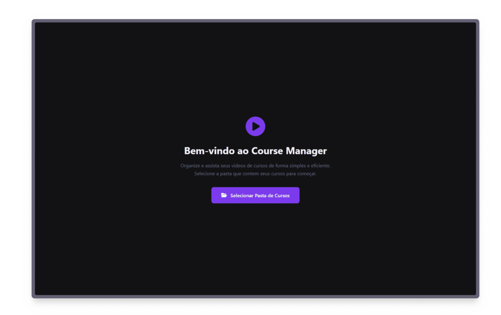 GitHub - betolarbac/course-manager: Gerenciador de Cursos Localmente