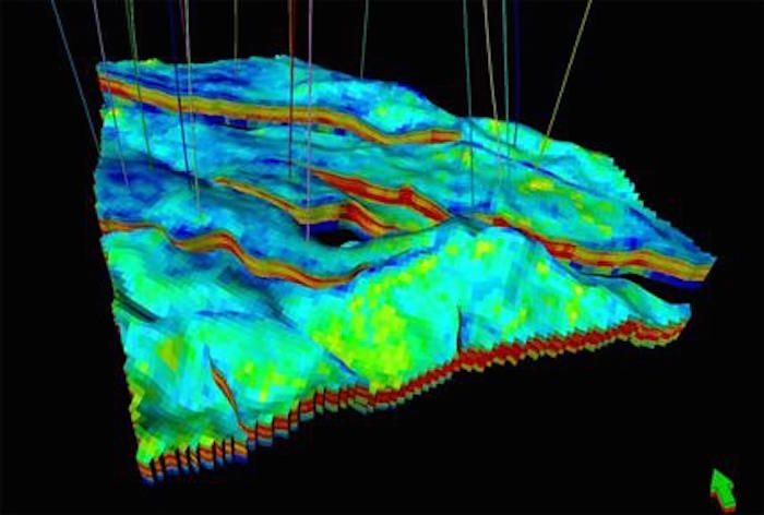 Maps of petrophysical anomalies