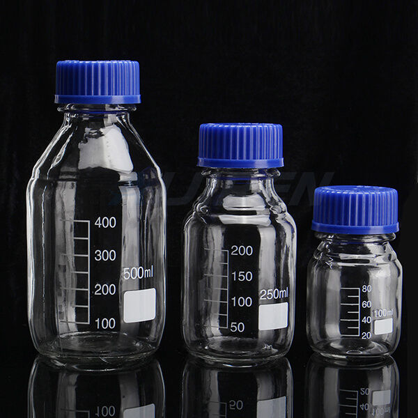 Kesell 10 Pack 40ml Vial Graduated Clear Glass Sample Bottle