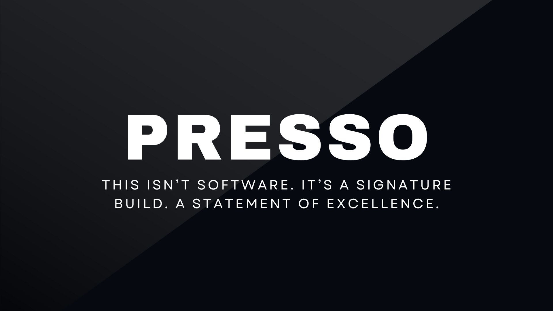 Your Event Platform. Fully Yours. Built to Impress. | Presso