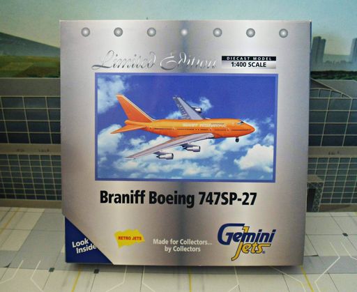GeminiJets GJBNF009 1:400 Braniff International Airways Boeing 747SP ...