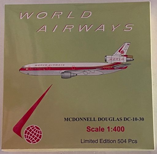 GeminiJets GJWOA502 1:400 World Airways McDonnell Douglas DC-10-30 ...