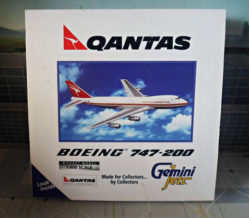 GeminiJets GJQFA066 1:400 Qantas Airways Boeing 747-200 VH-EBA | MADb