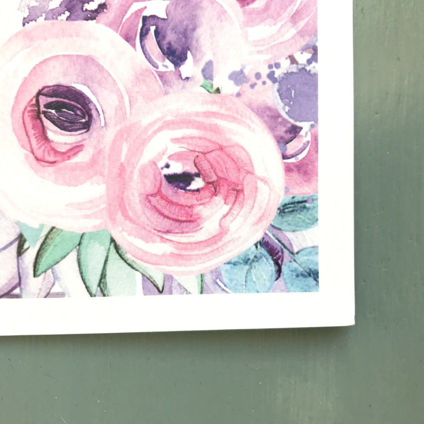 Plakatas su k raide bei pastelinėmis gėl... - Pigus/nemokamas siuntimas ...