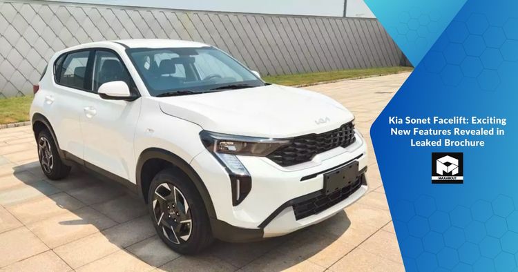 Kia Sonet Facelift Exciting New Features Revealed In Leaked Brochure Maxabout News