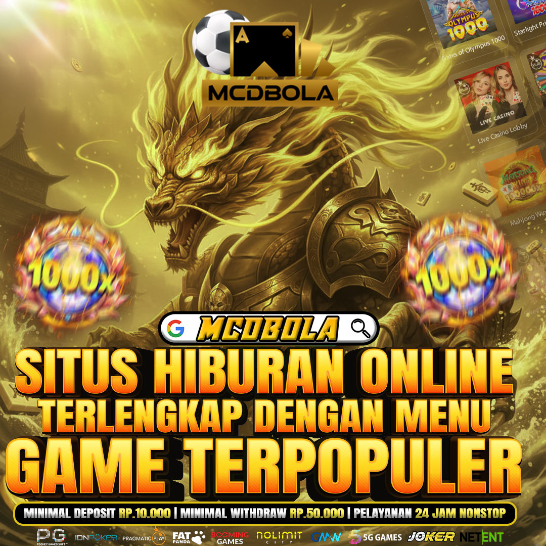 MCDBOLA: Situs Hiburan Online Terlengkap dengan Menu Game Terpopuler