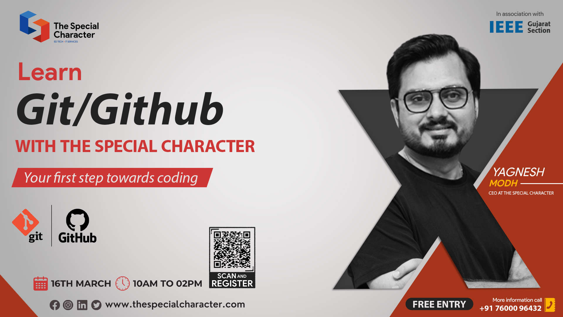 Free Workshop | Learn Version Control Today! | The Special Character