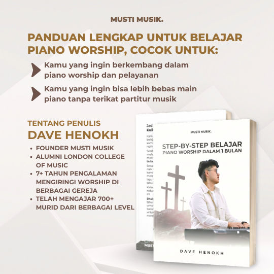 Buku Step-By-Step Belajar Piano Worship Dalam 1 Bulan By Dave Henokh ...