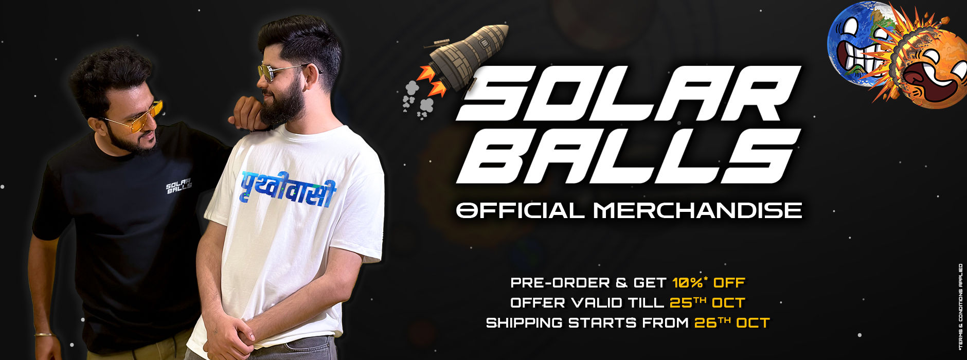 Solarballs India Online Official Merchandise Store in India | Merch Garage