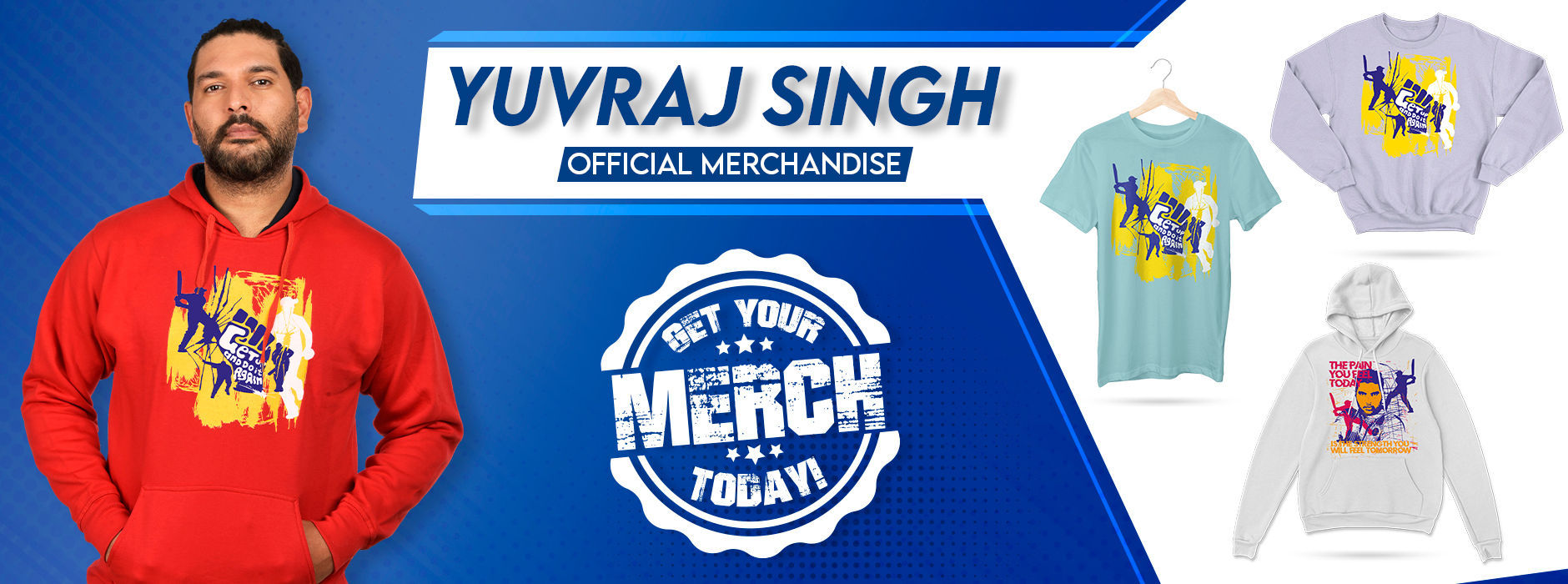 Yuvraj Singh Official Merchandise Store | Merch Garage