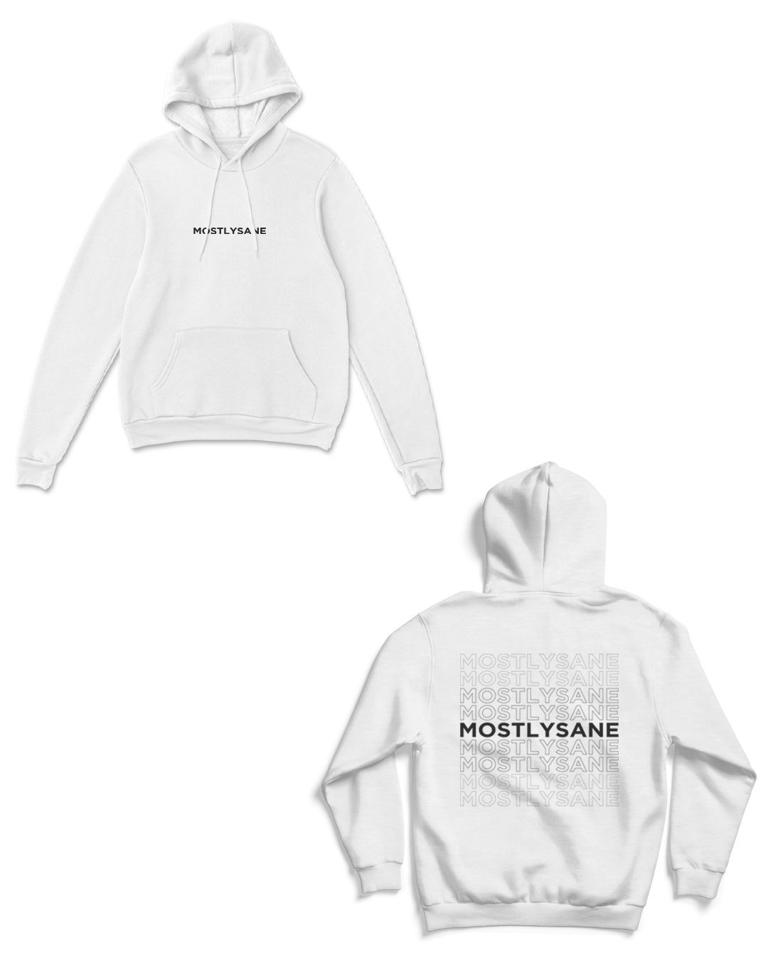 Prajakta Koli – MostlySane Solid White Color Hoodie at Mostlysane ...