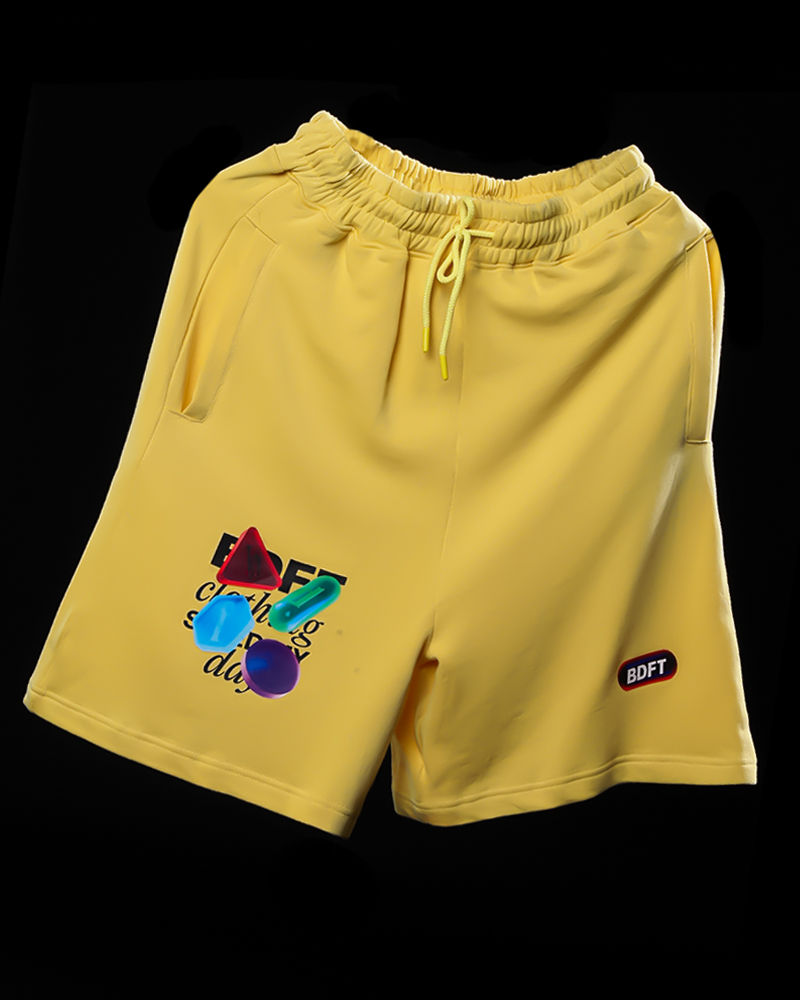 BDFT ICE CAPSULE YELLOW SHORTS - Badfit Clothing