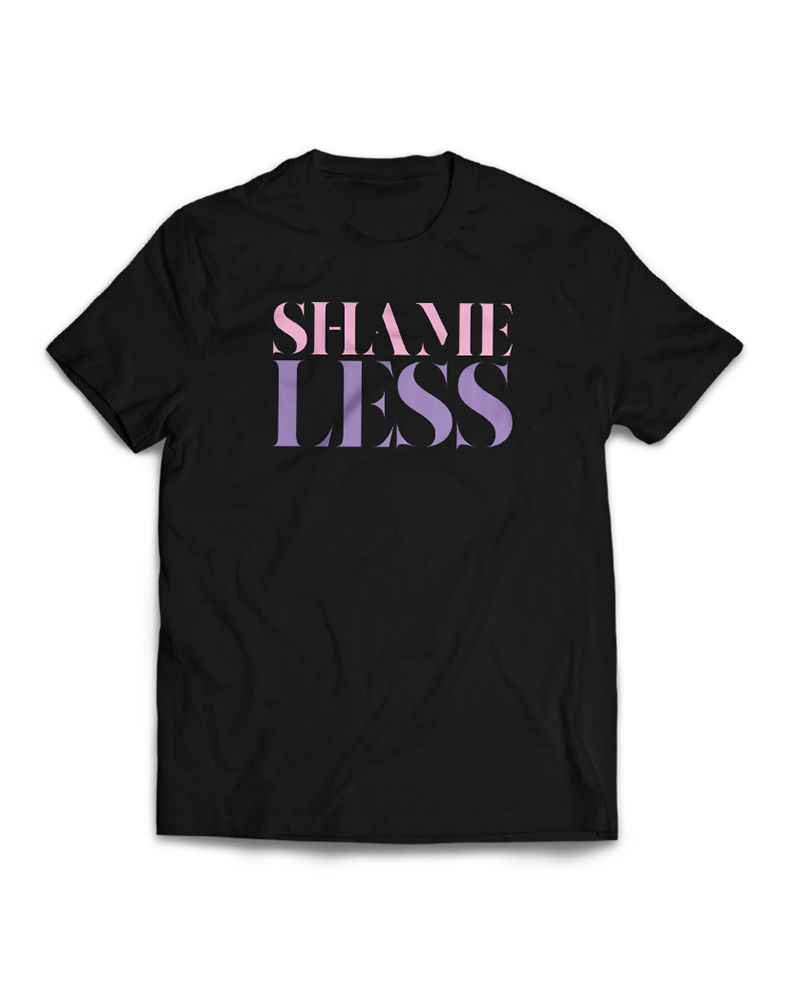 Buy Shameless Black Printed T-Shirts online at Mostlysane | The Merchbay