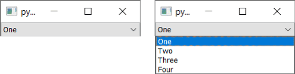 Pyqt Qcombobox Widget — Select Items From A Drop Down List