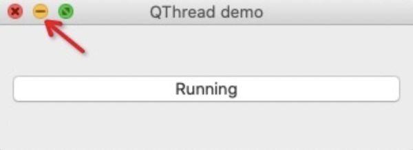 PyQt thread execution timeout in the background