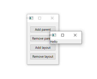 PyQt widgets appearing as separate floating windows