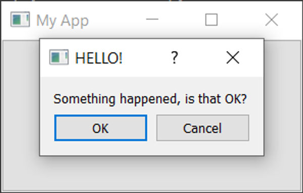 Pyqt5 Dialogs And Alerts Qmessagebox Qdialog Custom Dialogs