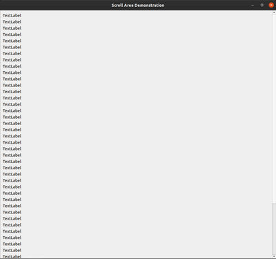 Creating scrollable GUIs with QScrollArea in PyQt5