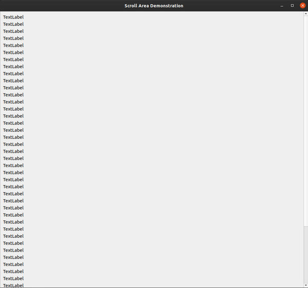 Creating scrollable GUIs with QScrollArea in PyQt5
