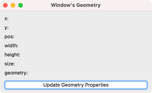 How to Restore the Window's Geometry in a PyQt6 App