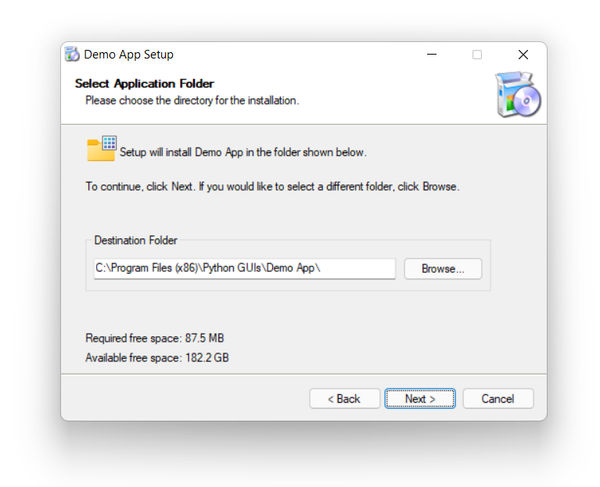 Packaging Tkinter applications for Windows, with PyInstaller & InstallForge