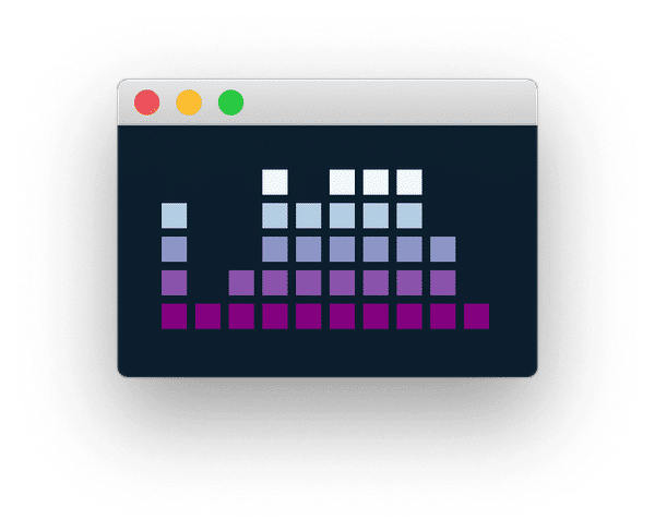 Graphic Equalizer, a custom PyQt5/PySide2 visualization widget