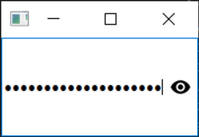 Custom PyQt5/PySide2 PasswordEdit field with Show/Hide toggle